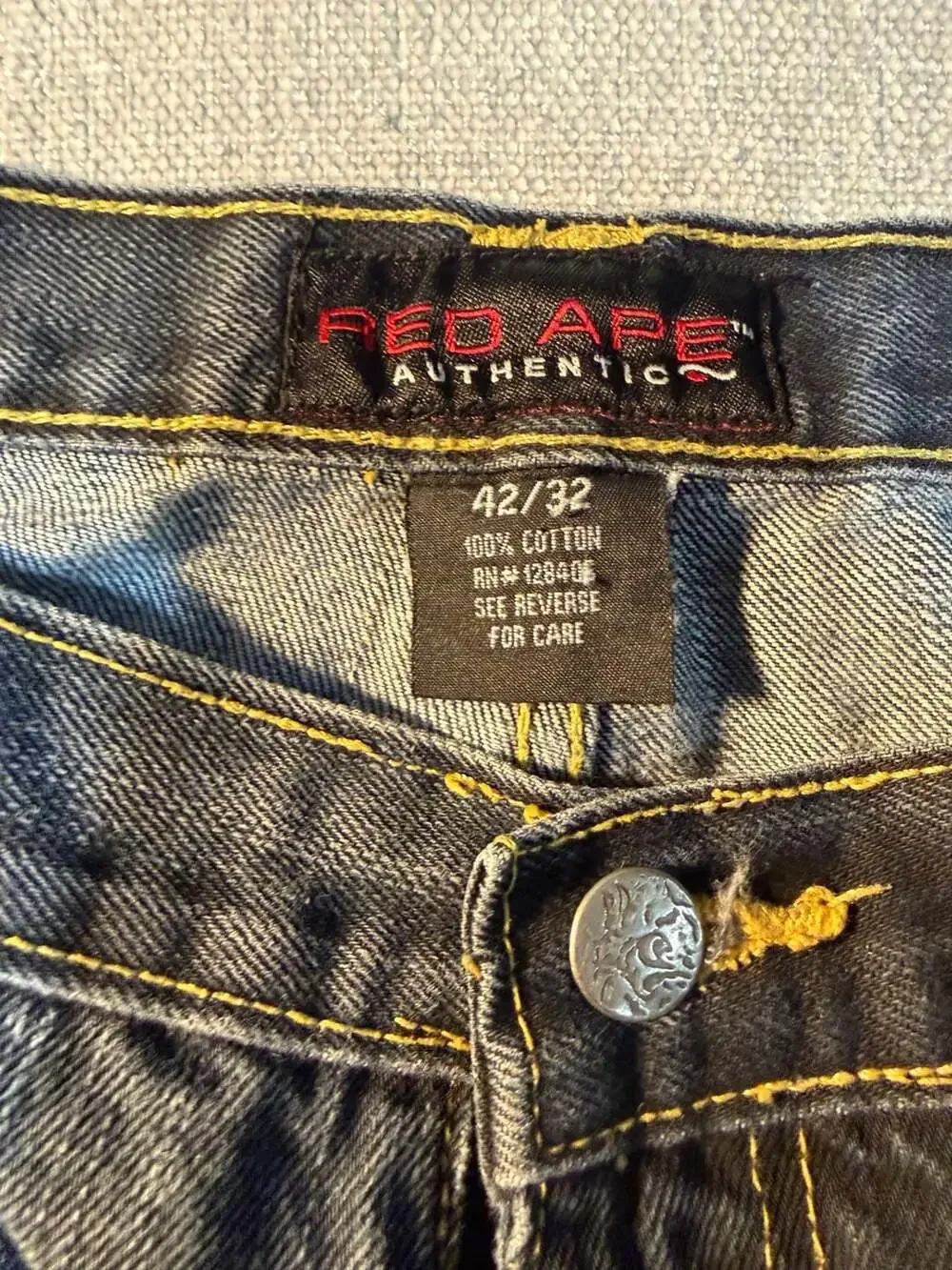 Red Ape | Jeans | Red Ape Authentic Embroidered Baggy Denim Jeans 42x32 ...